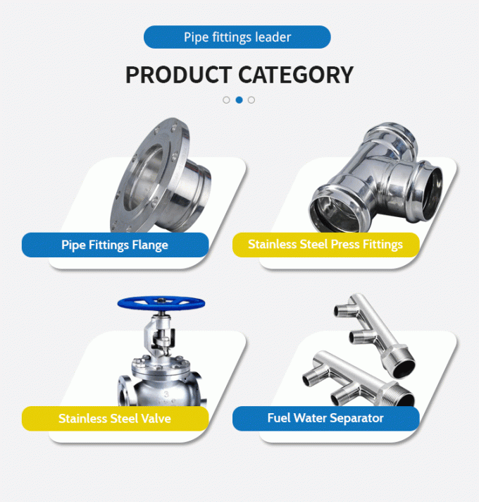 304 Stainless Steel 90 Degree Elbow , 1.6MPa DN15 SS Press Fittings